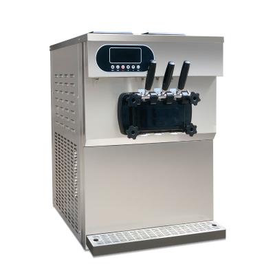China 36-38l Commercial Table Top Ice Cream Machine 3 Flavor Commercial Frozen Custard Machine for sale