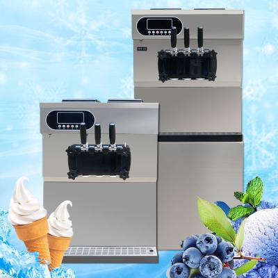 China 25-28l/H Commercial Ice Cream Machine 2+1 Mixed Flavor Domestic Soft Serve Machine for sale