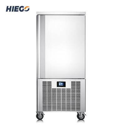 China 100-200l Blast Freezer Chiller Commercial 5 10 15 Trays Small Fast Freezing for sale