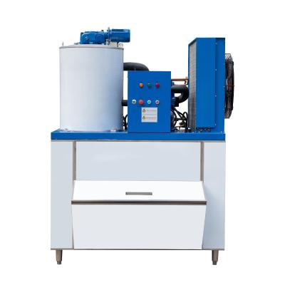 China R404A Modular Ice Flaker 1.0T/24h Commercial Snow Ice Machine Fresh Salt Water for sale