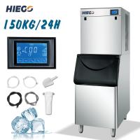 China Commercial Crescent Cube Ice Maker 150kg Party Ice Block Machine for sale