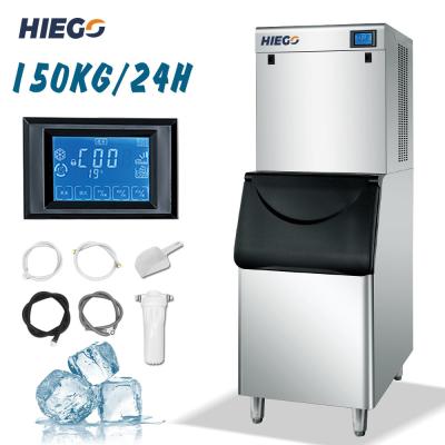 China Commercial Crescent Cube Ice Maker 150kg Party Ice Block Machine for sale