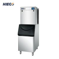 China Commercial 450 Lb Ice Machine 200kg Electric Ice Cube Maker 1100kg Storage Bin for sale