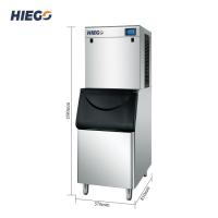 China 150kg Automatic Ice Machine 110kg Storage Air Cooling Commercial Ice Cube Maker for sale