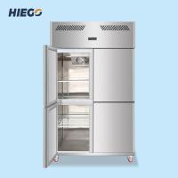 China Commercial Stainless Steel Upright Refrigerator 4 Doors Freezer for sale