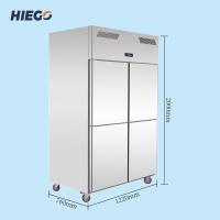 China Commercial Stainless Steel Upright Refrigerator 4 Doors Freezer for sale