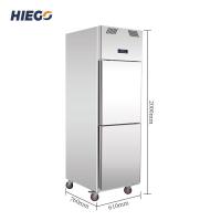 China 210W 500L Double Doors Upright Freezer  Commercial Refrigeration Equipment for sale