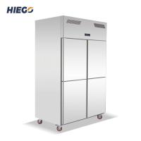 China Commercial Stainless Steel Upright Refrigerator 4 Doors Freezer for sale