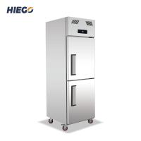 China Commercial Double Door Upright Freezer R134a Vertical Display Chiller for sale