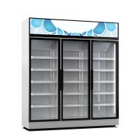 China Commercial Retail Glass Door Chiller Drink Cooler Supermarket Display Refrigerator for sale