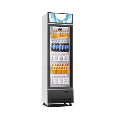 China One Plug In Glass Door Upright Display Chiller Commercial Fridge for sale