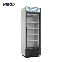China 380L Beverage Fridge Cold Beer Supermarket Display Glass Door Chiller for sale