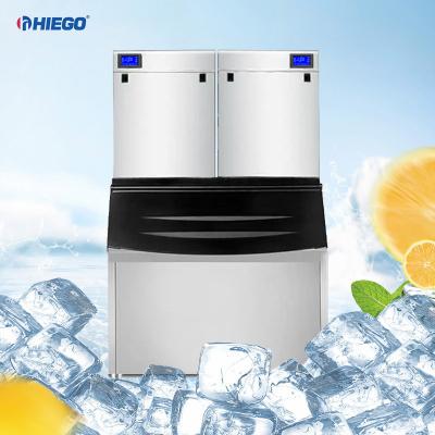 China 4400W Supermarket Automatic Ice Machine Low Noise Level Ice Cube Generator for sale
