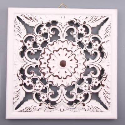 China Mdf wood white wall art home decor for sale
