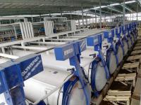 China Cement AAC Industrial Autoclave , Thermal Insulated Glass / Wood And Rubber Autoclave for sale