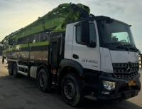China Used Putzmeister Truck Mounted Line Pump truck lorry 56m for sale