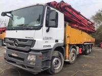 China 56m max vertical reach and 44000kg gross mass used concrete pump truck for infrastructure projects for sale