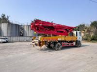 China Putzmeister Second Hand Pump Truck Mounted 37m for tunnel construction for sale