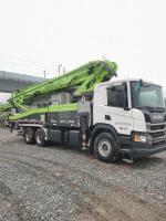 China Used Concrete Pump with Max Theoretical Pressure 11Mpa and Max Vertical Reach 52m in Good Condition for sale