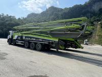 China Second Hand 63m 2020 Zoomlion Mounted Concrete Pump Scania Chassis ZLJ5541THBSE for sale