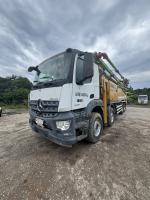 China Powerful Eco-Friendly​ Used 62m Sany Concrete Pump Truck Mercedes Benz Chassis High-Efficiency for sale