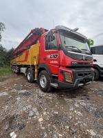 China Second Hand Climbing Capability Used Sany Concrete Pump Truck Volvo Chassis for sale