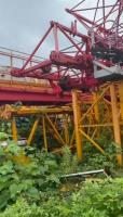 China High Load Capacity Used Tower Crane Long Jib Length Diverse Construction Needs 160X16 Angle Steel for sale