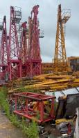 China High Load Capacity Used Tower Crane Long Jib Length Diverse Construction Needs 160X16 Angle Steel for sale