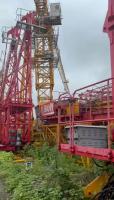 China High Load Capacity Used Tower Crane Long Jib Length Diverse Construction Needs 160X16 Angle Steel for sale