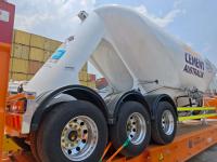 China Jamieson Pneumatic Bulk Cement Trailer 4 Bottom Unload 165 kPa for sale