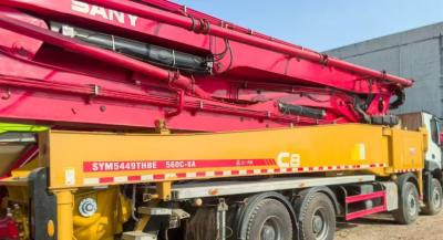 China 360° Rotation Angle Used Concrete Pump Truck for Your Construction Needs and Max Vertical Reach of 56m for sale