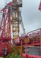 China High Load Capacity Used Tower Crane Long Jib Length Diverse Construction Needs 160X16 Angle Steel for sale
