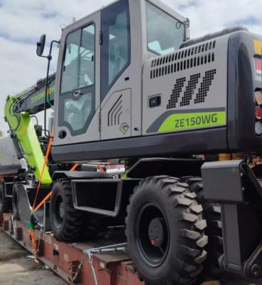 China 15-ton Class Wheeled Excavator Electro-hydraulic Control For Efficient Earthwork And Loading Operations for sale