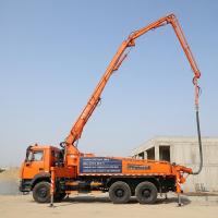 China Control Distance 200 M Concrete Pump Trucks Max Concrete Output 90 M³/h Dimensions 12050mm 2550 3750mm Designed for Durable and Operation for sale