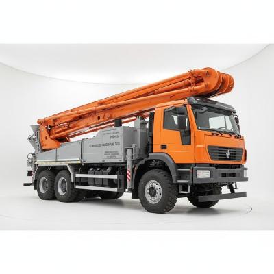China Max Theoretical Output 180m3h Re-Manufactured concrete pump truck offering Automatic Manual Transmission suitable for site operations for sale