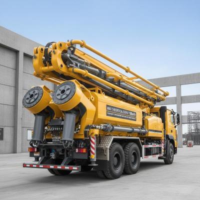 China Double Seal Concrete Pump Trucks Max Theoretical Output 180m3h Heavy Duty Construction Machinery for Large Scale Projects for sale