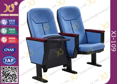 China Gravity Wear - Resistant Fabric Church Auditorium Chairs With Writing Pad for sale