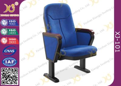China 560mm Center Distance Fabric Cushion Auditorium Chairs Meeting Room for sale
