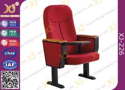China Wooden Back Cold Rolled Steel Feet Auditorium Theatre Seating Chair for sale
