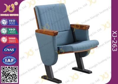 China Molded Foam Low Back Auditorium Seat Chairs With MDF Writing Pad Spring Return for sale
