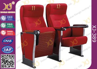 China Anti Stained PU Molded Foam Auditorium Furniture Foldable Audience Seating Chairs for sale