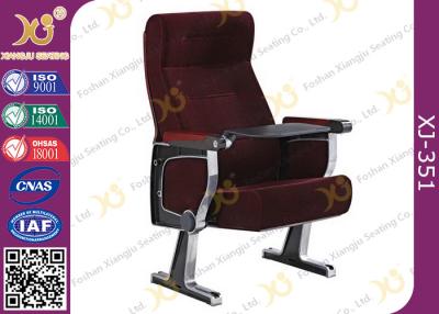 China Fabric Upholstery Aluminum Alloy Government Auditorium Chairs Dirt Resistant for sale
