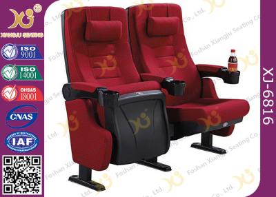 China PP Outer Back Fabric Black Plastic Shell Cushion Theater Chairs For Stadium for sale