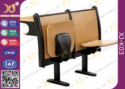 China Double Person College School Desk And Chair, Wood Campus Bench And Table For Sudent for sale