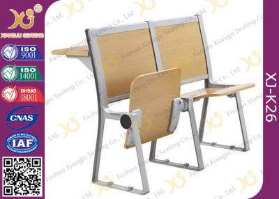 China Lecture Hall Seats Attached School Desks And Chair Wooden Folding Furniture for sale