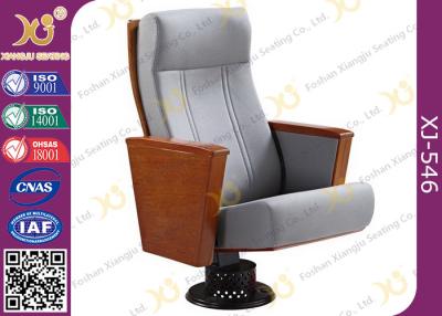China Anti - Aging Leather Powder Coating Wood Table Chairs For Church Auditorium for sale
