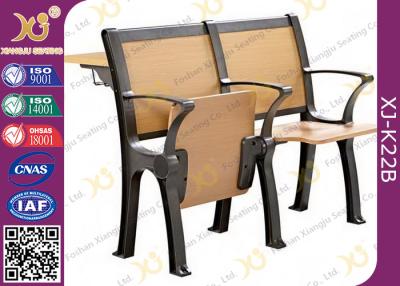 China Wood Board Aluminum Alloy Frame College Classroom Tables And Chairs for sale