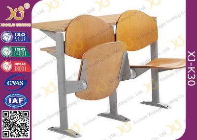 China Melamine Desktop Foldable College Classroom Furniture , Lecture Theatre Chairs for sale