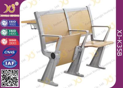 China Folded Lecture Hall Seating With Desk , School Furniture Lecture Room Chairs for sale