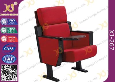 China Full Upholstered Metal Framework Church Auditorium Seating With Wood Outerback for sale